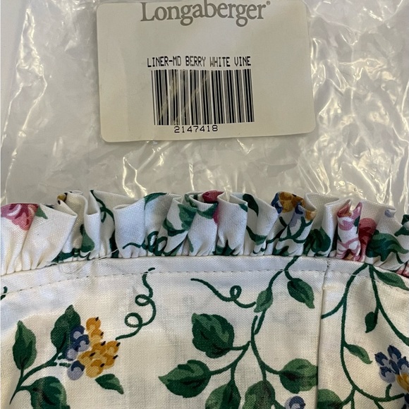 Longaberger | Accents | Longaberger Medium Berry Liner | Poshmark